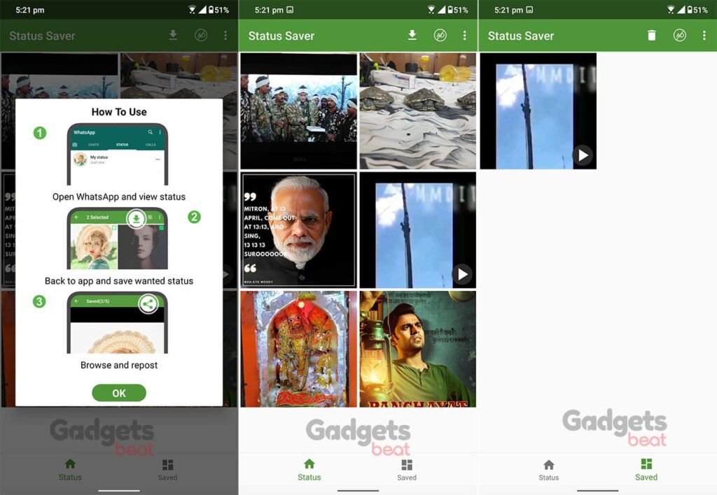 How To Save WhatsApp Status Video and Image in Gallery