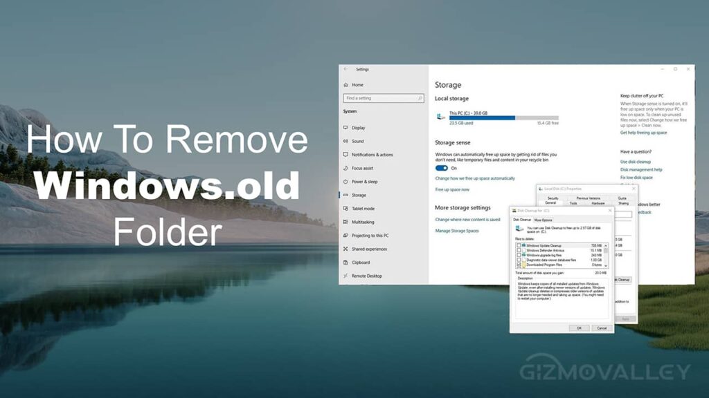 How To Delete Windows.Old Folder on Windows 10 & Windows 11